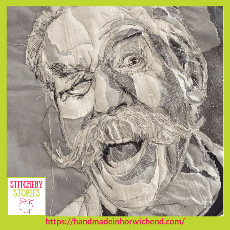 Tracey Coverley: Textile Art Portraits - Stitchery Stories | Embroidery ...