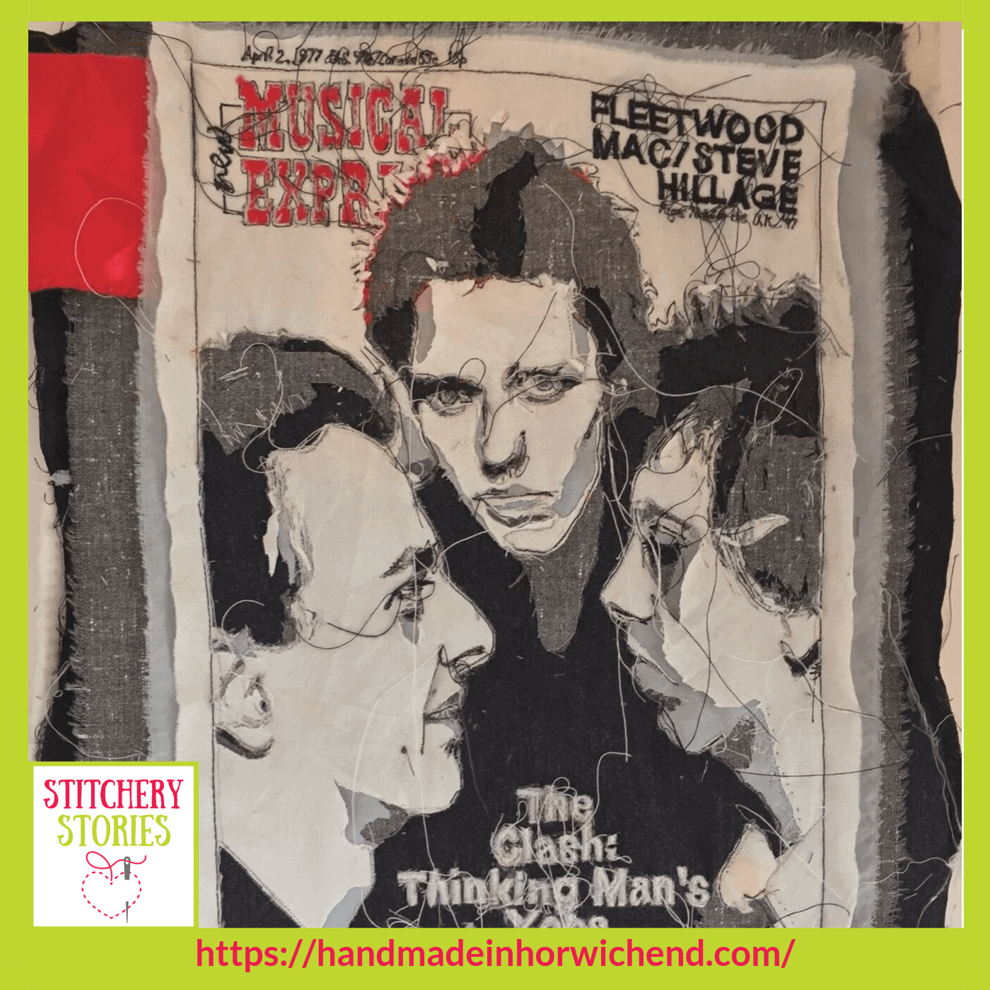 Tracey Coverley: Textile Art Portraits - Stitchery Stories | Embroidery ...