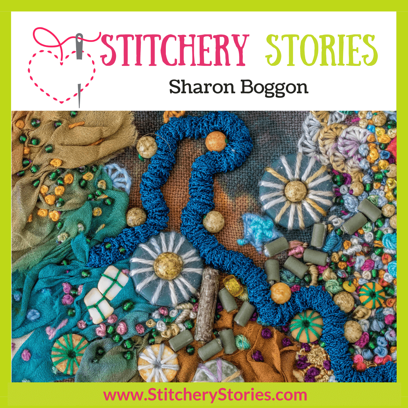 Sharon Boggon : Creative Contemporary Embroidery Stitches - Stitchery ...