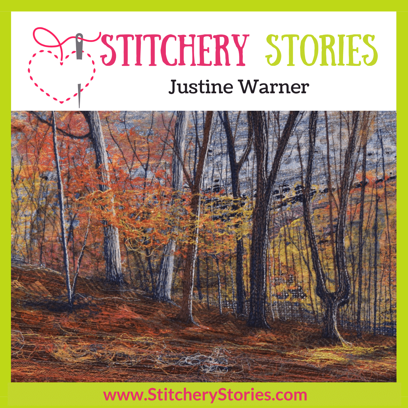 Justine Warner: Textile art landscapes from a surprising source ...