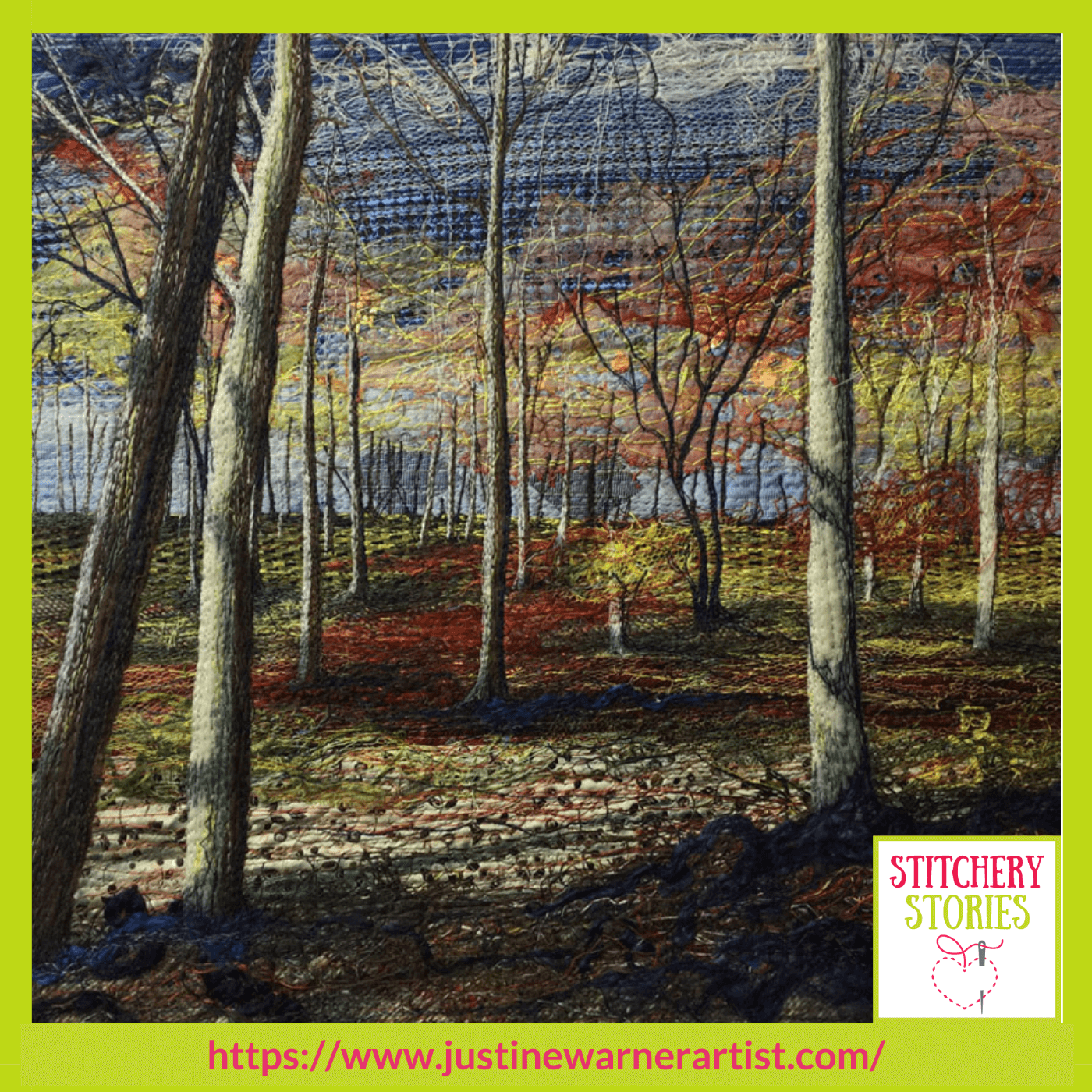 Justine Warner: Textile art landscapes from a surprising source ...