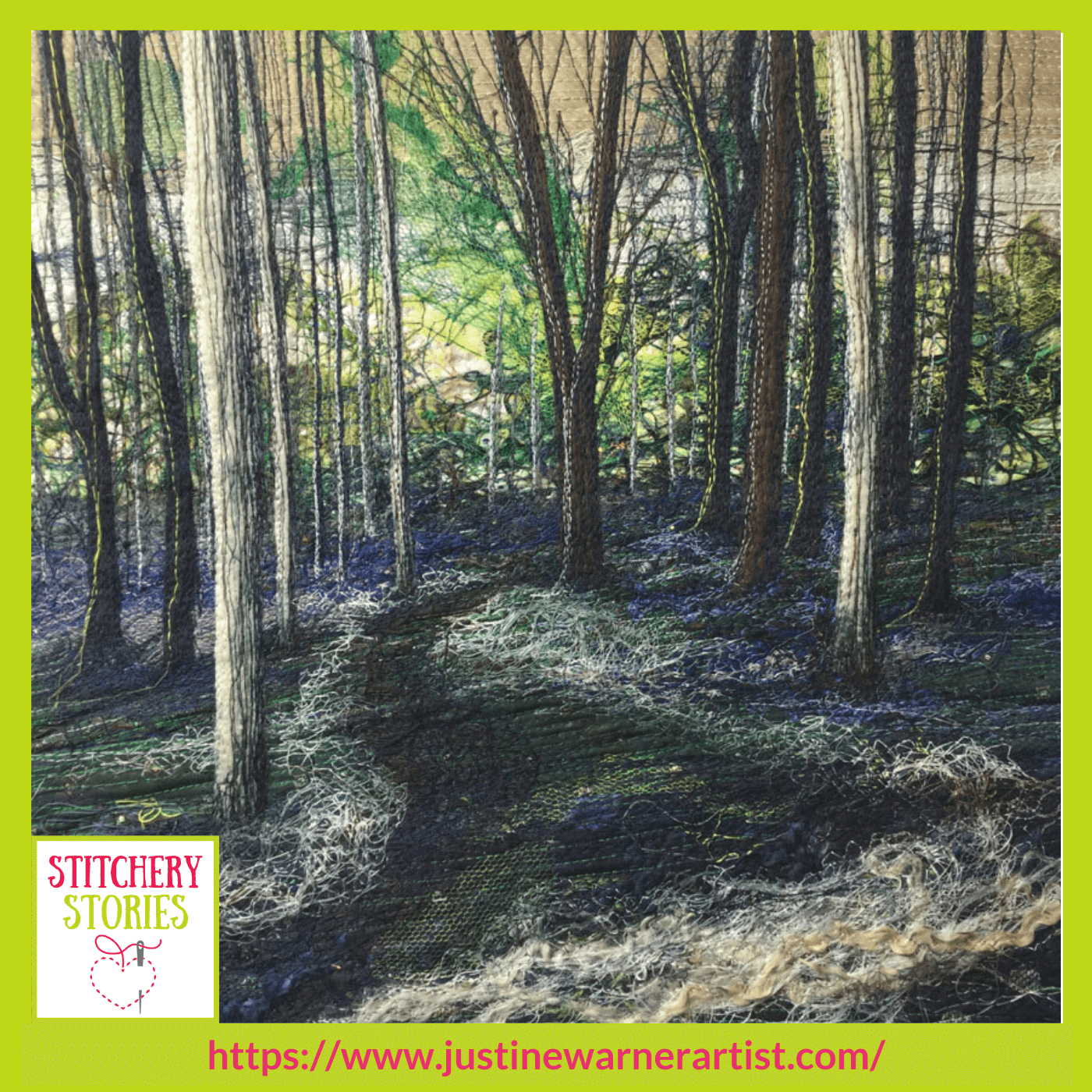 Justine Warner: Textile art landscapes from a surprising source ...