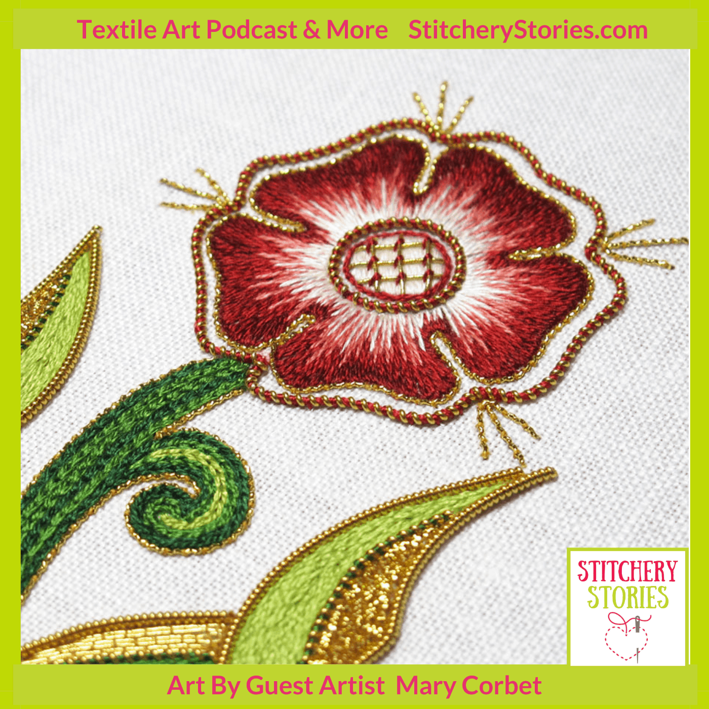 Mary Corbet: Hand Embroidery Blogger, Designer, Teacher - Stitchery ...