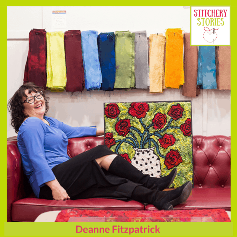 Deanne Fitzpatrick : Rug Hooking Artist - Stitchery Stories ...