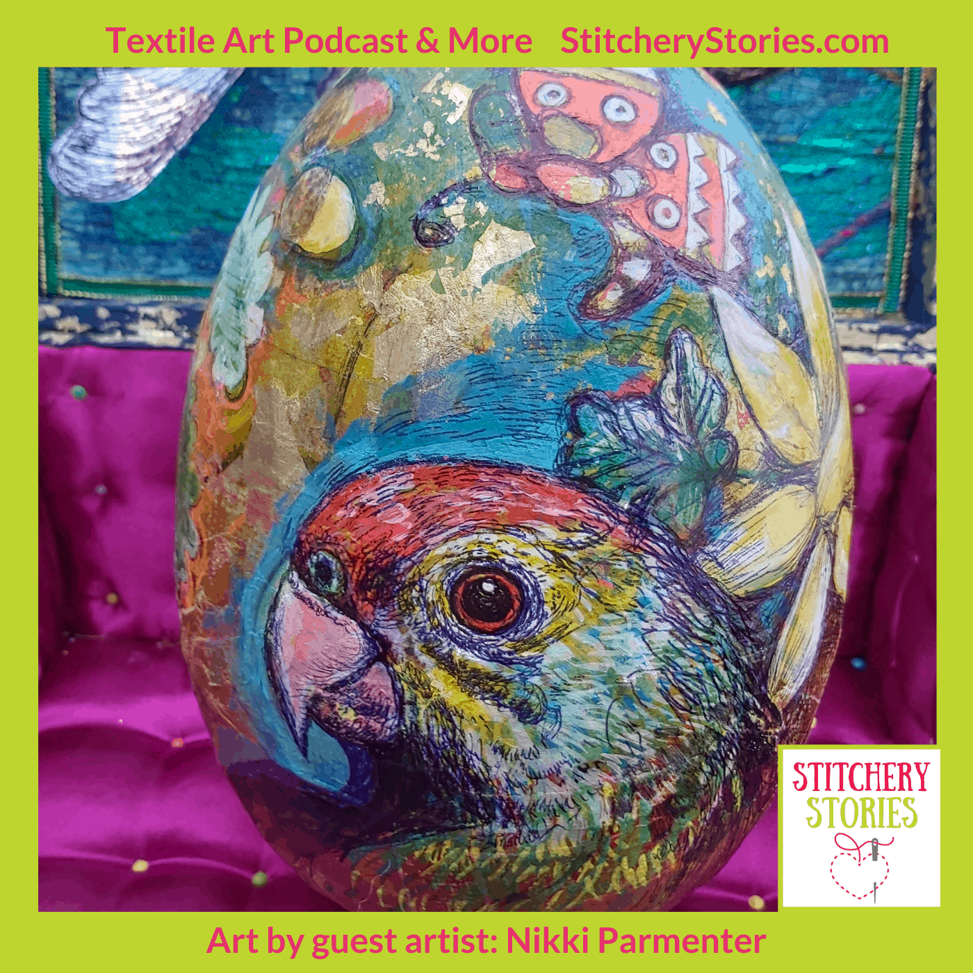 Nikki Parmenter: Exuberant mixed-media textile artist - Stitchery ...